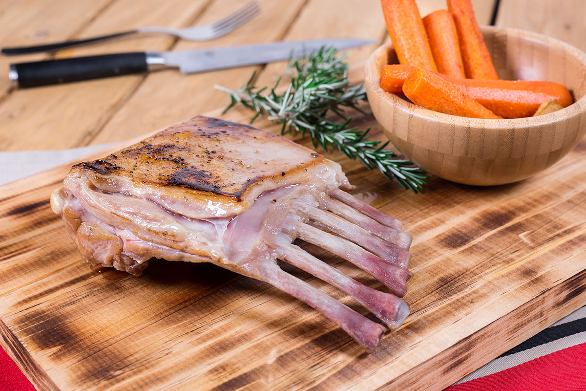 Carré de cordeiro com cenouras glaceadas | Sous Vide Cooking